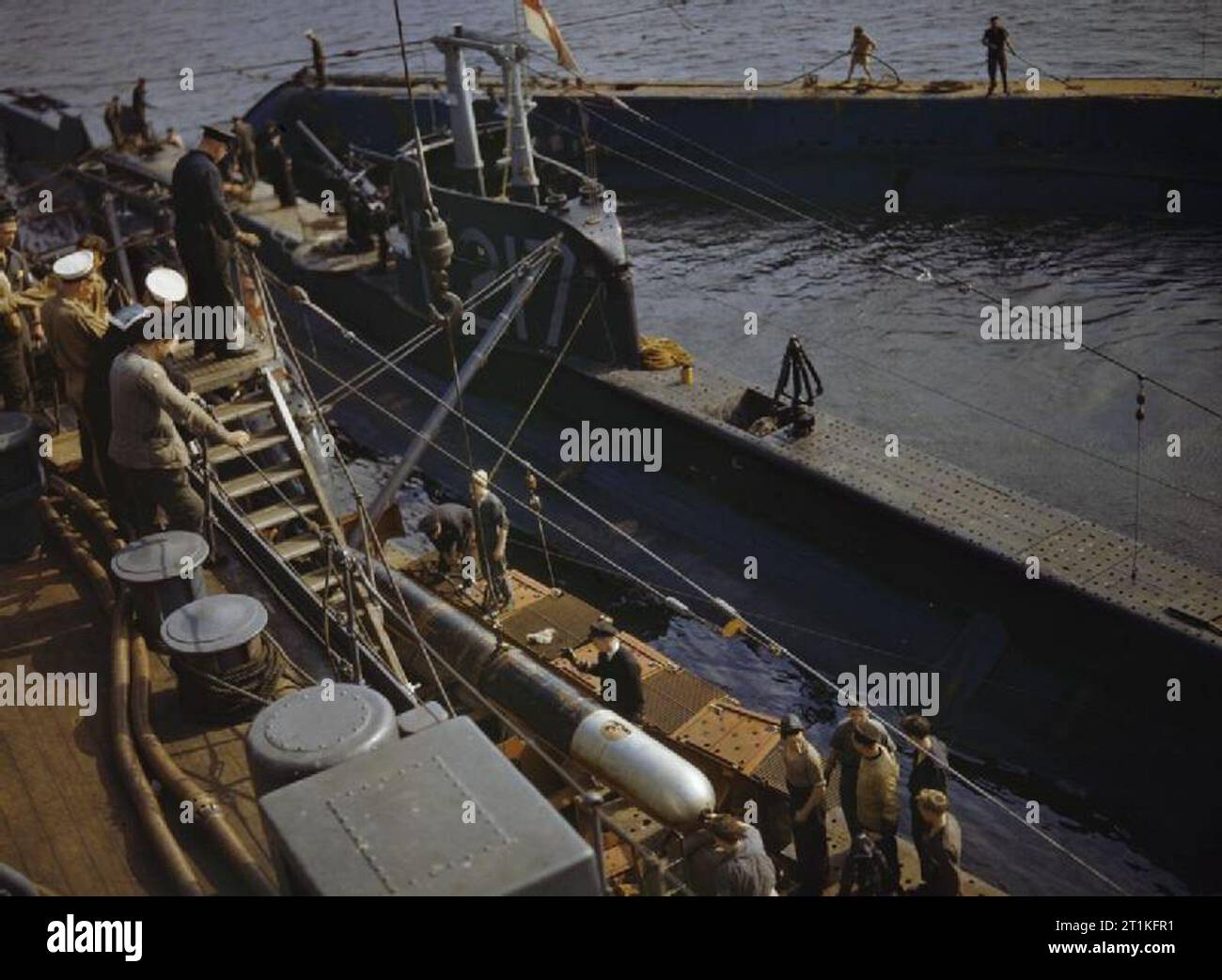 On Board the Submarine Depot Ship HMS Forth, Holy Loch, Scotland, 1942 ...
