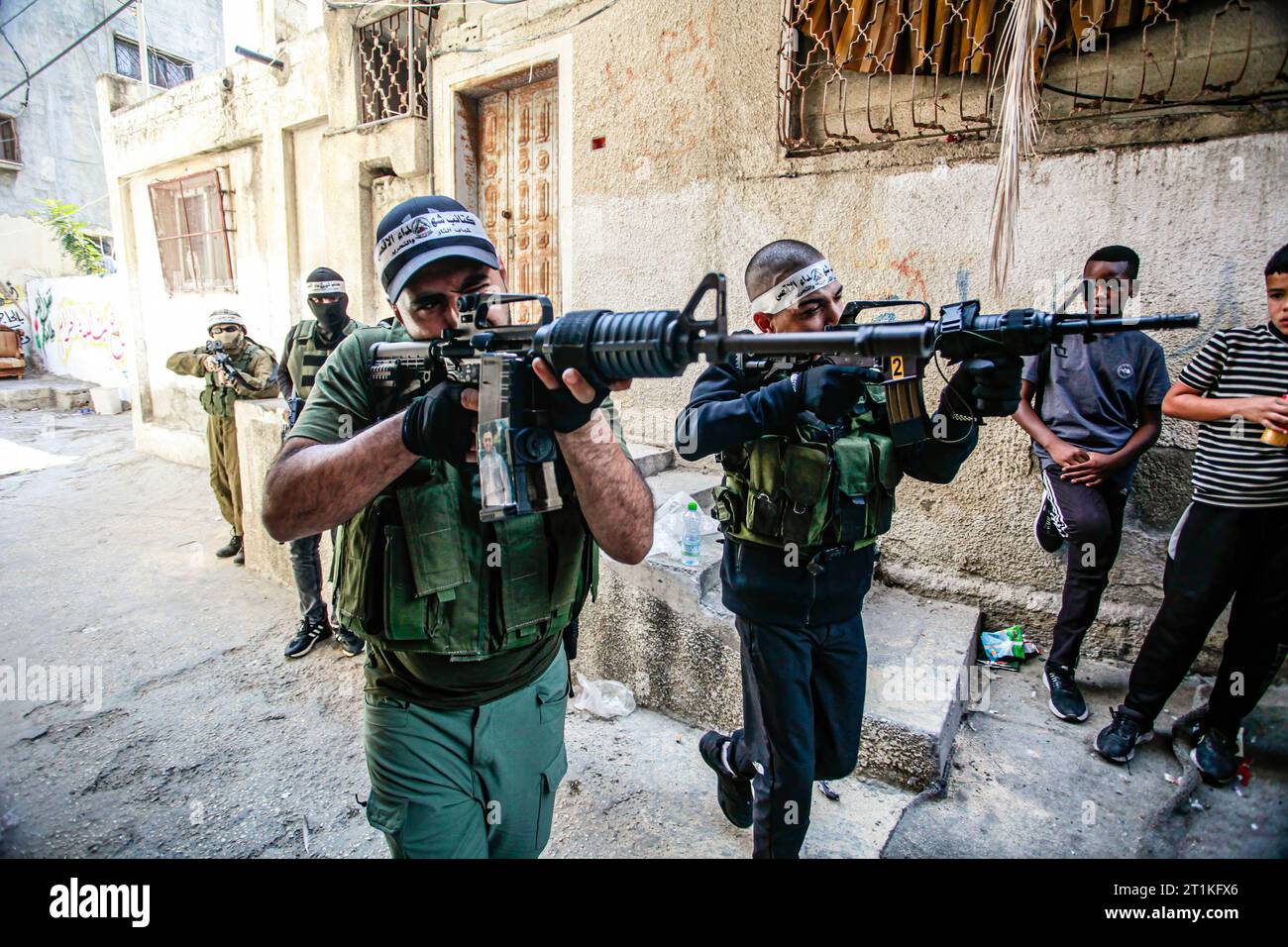 Tulkarm, Palestine. 14th Oct, 2023. Palestinian armed resistance ...