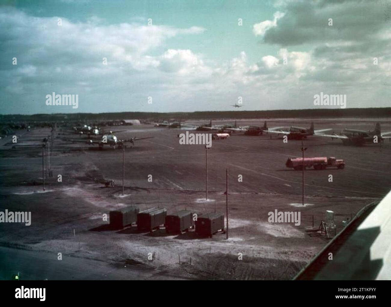 U.S. Air Force Douglas C-54 Skymaster transport aircraft undergoing ...