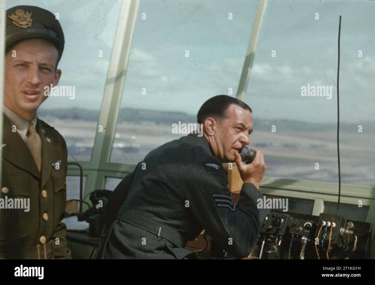 Prestwick Airfield, Scotland, 1944 A pilot of the United States Army ...