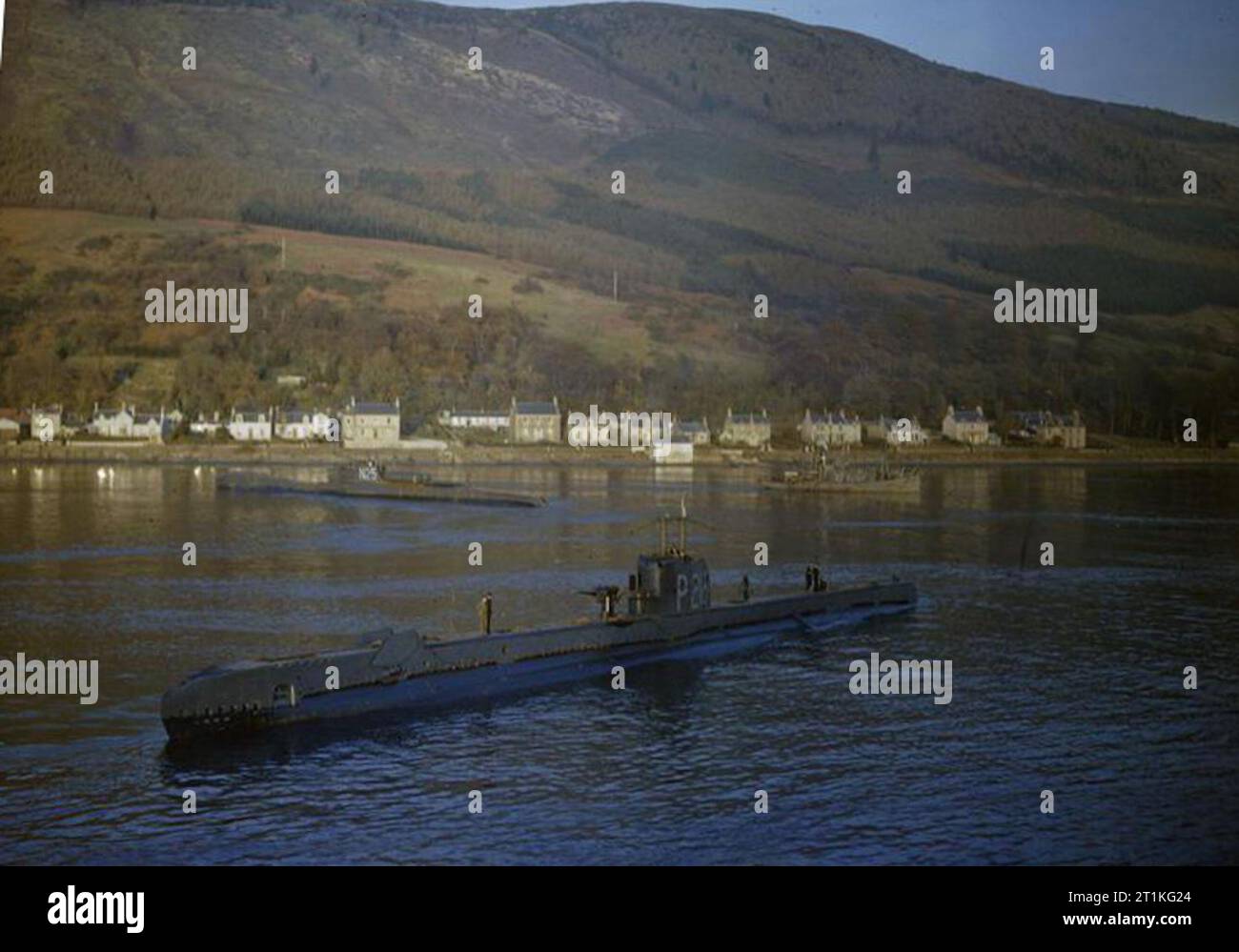 Royal Navy Submarines in Holy Loch, Scotland, 1942 HM Submarine SEADOG ...