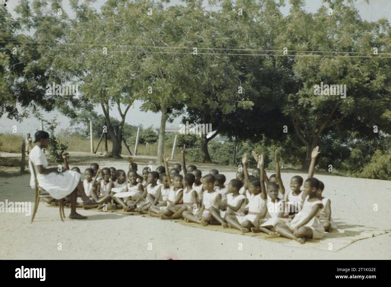 Scenes From the Gold Coast during the Second World War Girls receiving ...