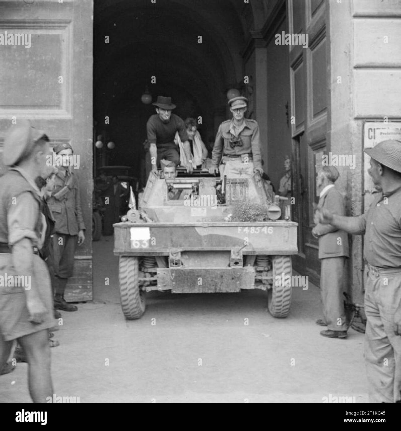 The British Army in Italy 1943 Daimler scout car of 1st King's Dragoon ...