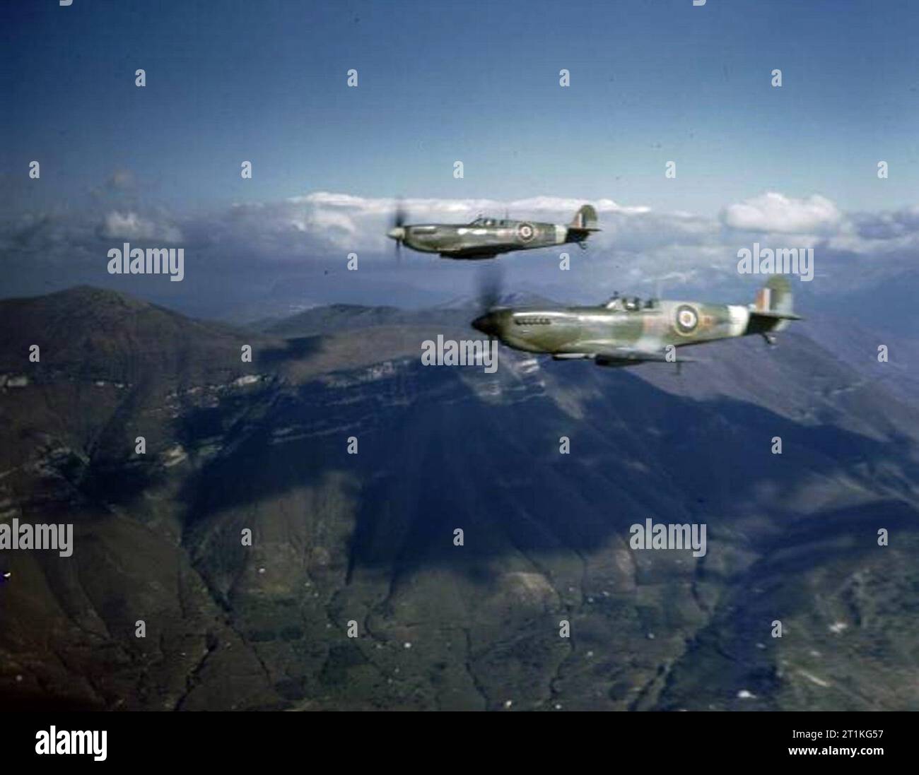 Two Superamrine Spitfire Mk.IX's of No 241 Squadron, Royal Air Force ...