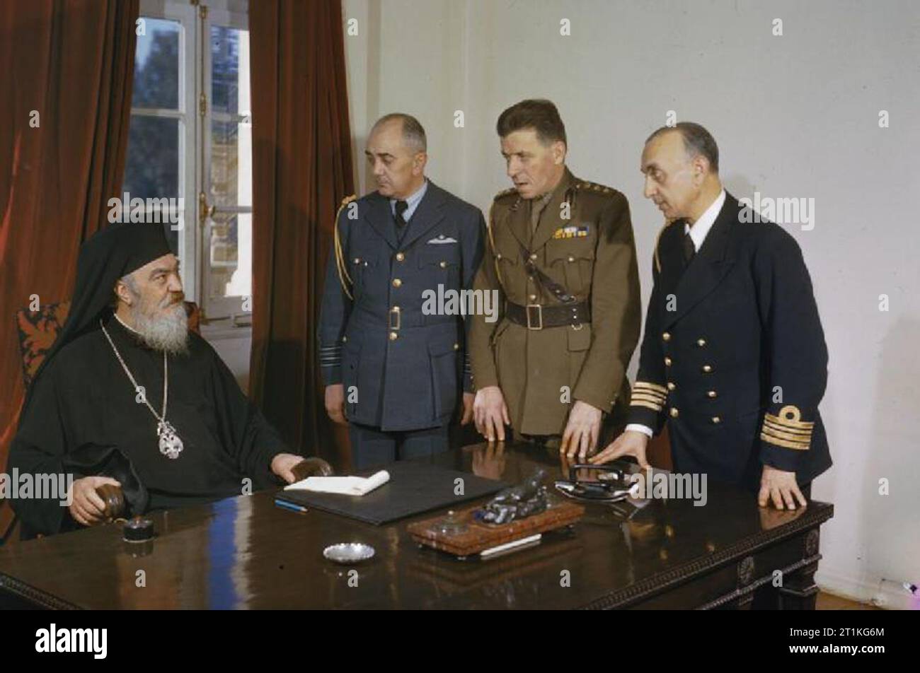 The Archbishop Regent Damaskinos of Greece, 15 February 1945 The ...
