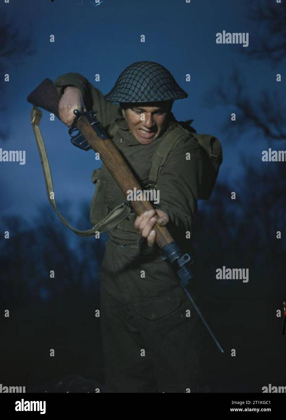 The British Army in Training in Britain, 1944 Private A Campin with ...