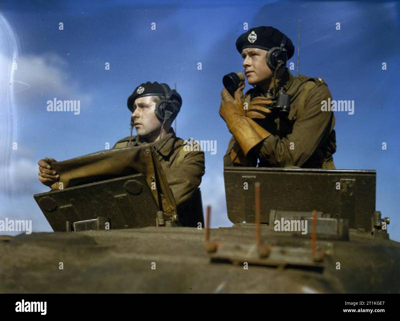 Churchill Tanks on Manoeuvres in Britain, October 1942 A close up of ...