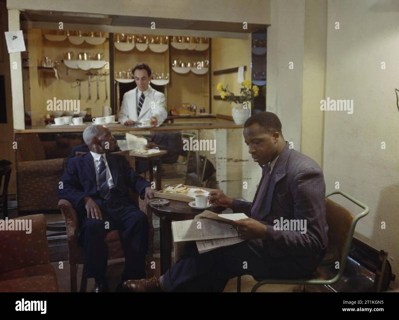 Colonial Rest Centre in Britain, 1944 Two men from British colonies in ...