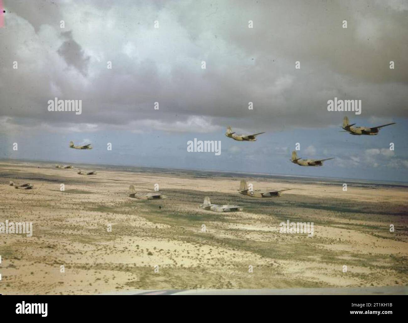 The South African Air Force in Tunisia, April 1943 A formation of No 24 ...