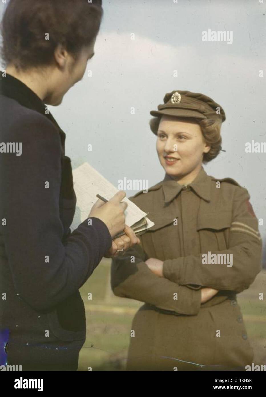 Wartime Social Survey in Britain, 1944 Mrs Goalem, survey interviewer ...