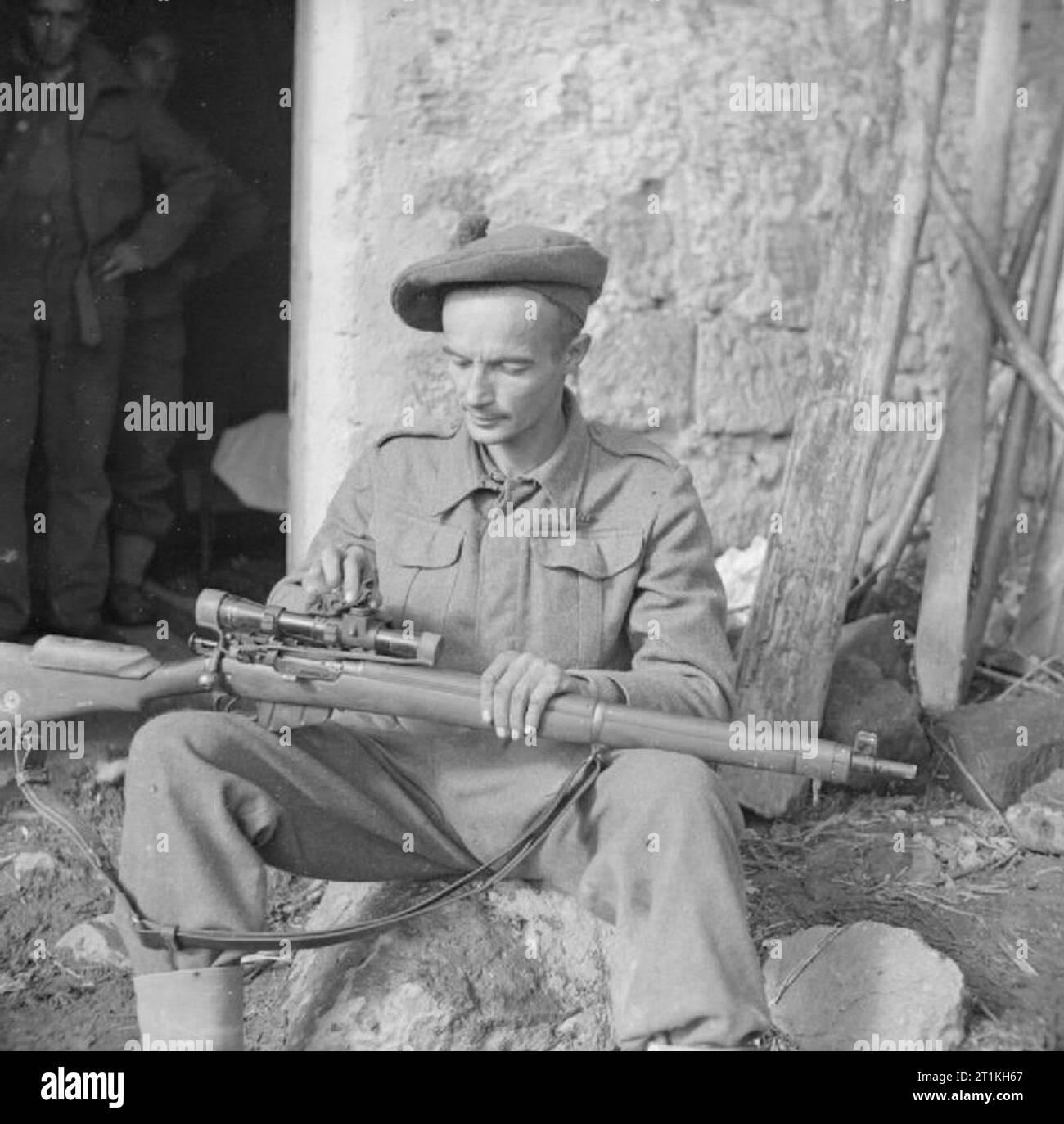 The British Army in Italy 1943 Lance Corporal A P Proctor, a sniper ...