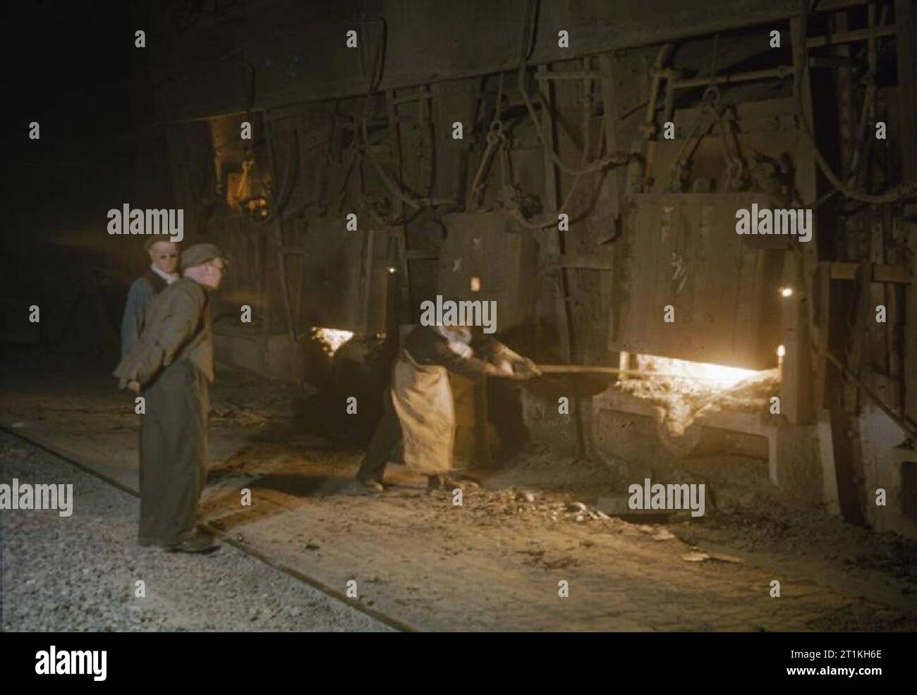 War Industry in Britain during the Second World War A steel furnace ...