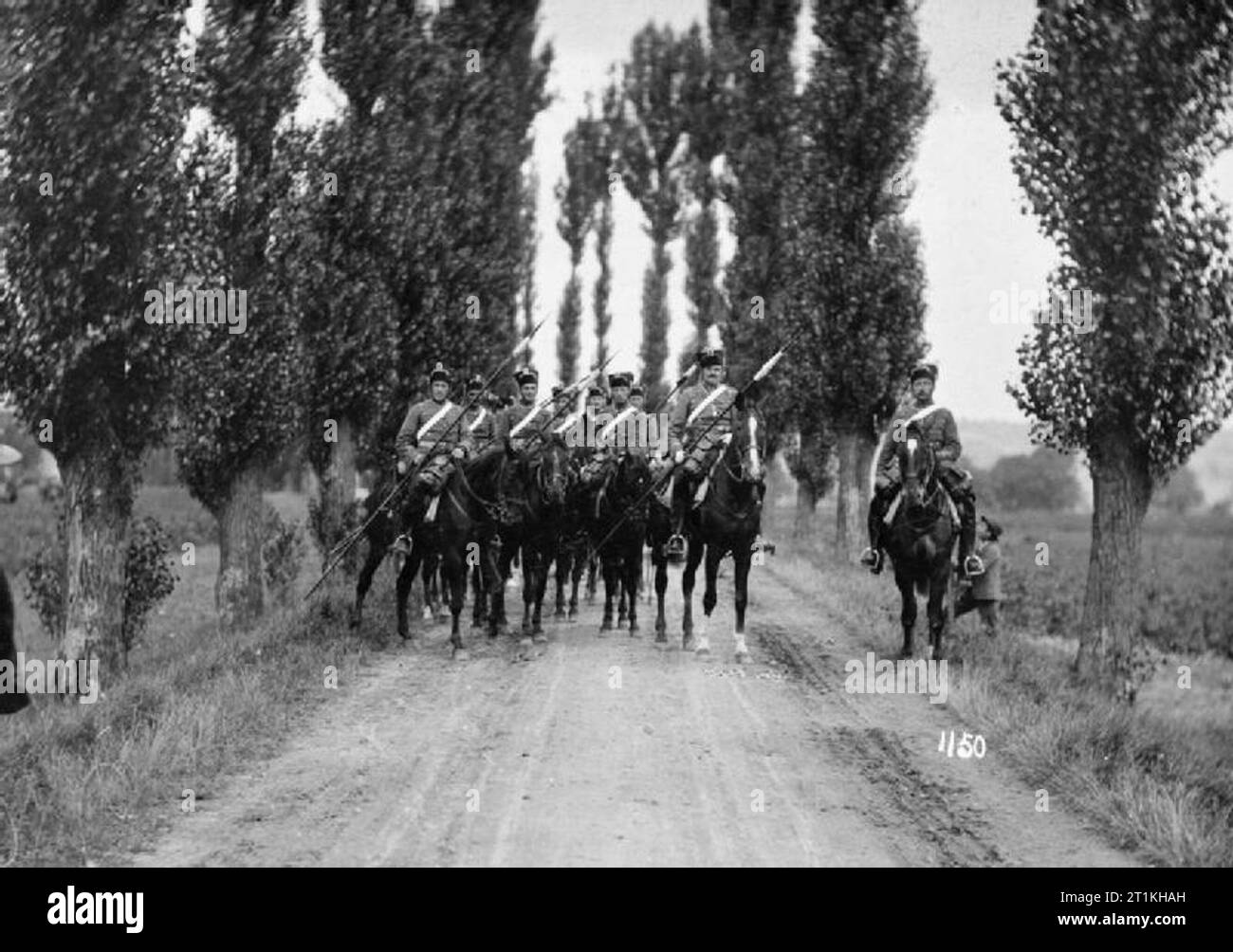 The Imperial German Army 1890 - 1913 A company of Hussars with lances ...