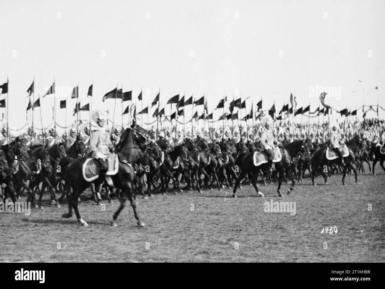 The Imperial German Army 1890 - 1913 A cavalry regiment rides past the ...