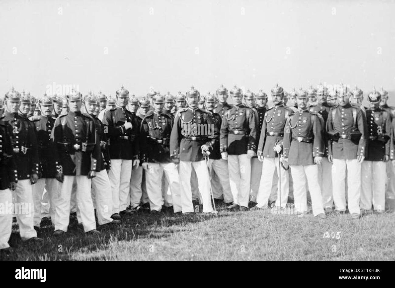 The Imperial German Army 1890 - 1913 Officers and men of a regiment of ...