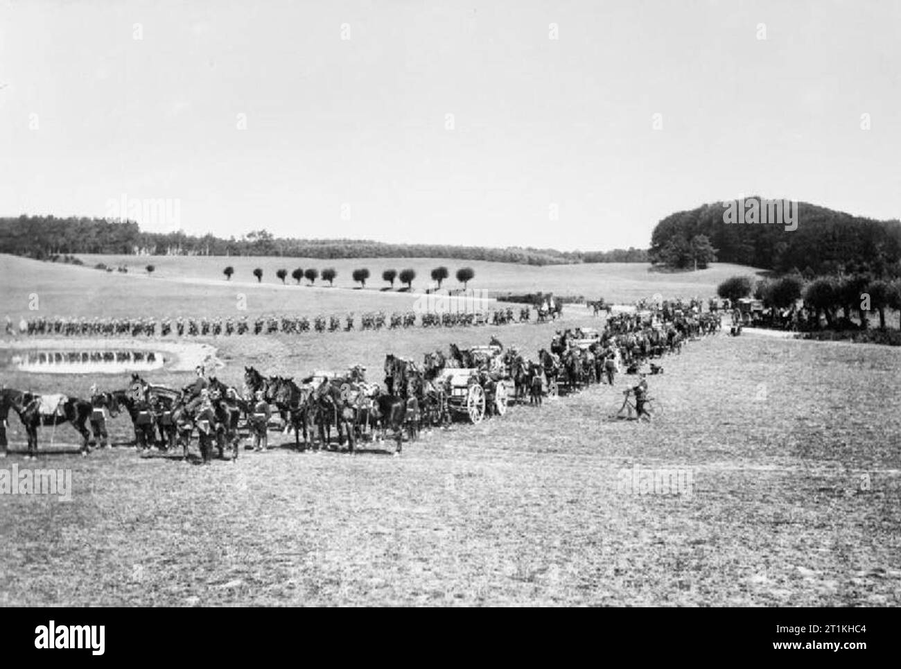The Imperial German Army 1890 - 1913 A transport column waits to move ...
