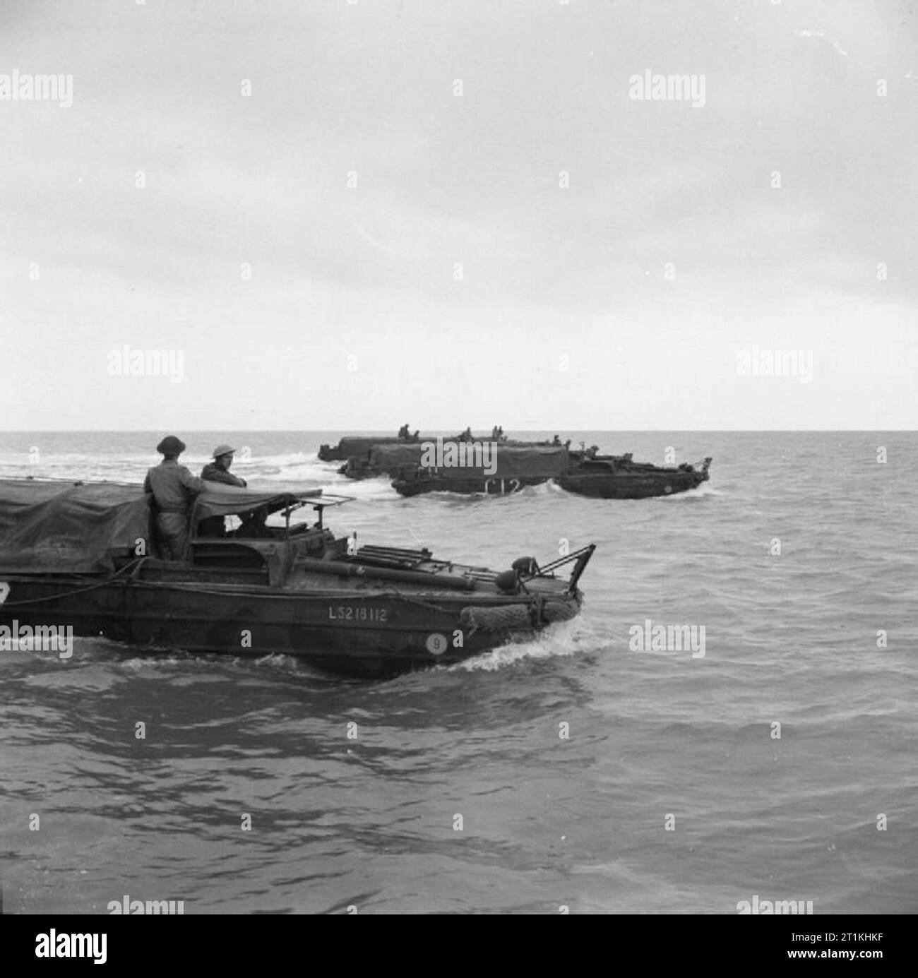The British Army in Italy 1943 DUKWs offshore at Fossacesia, 15 ...