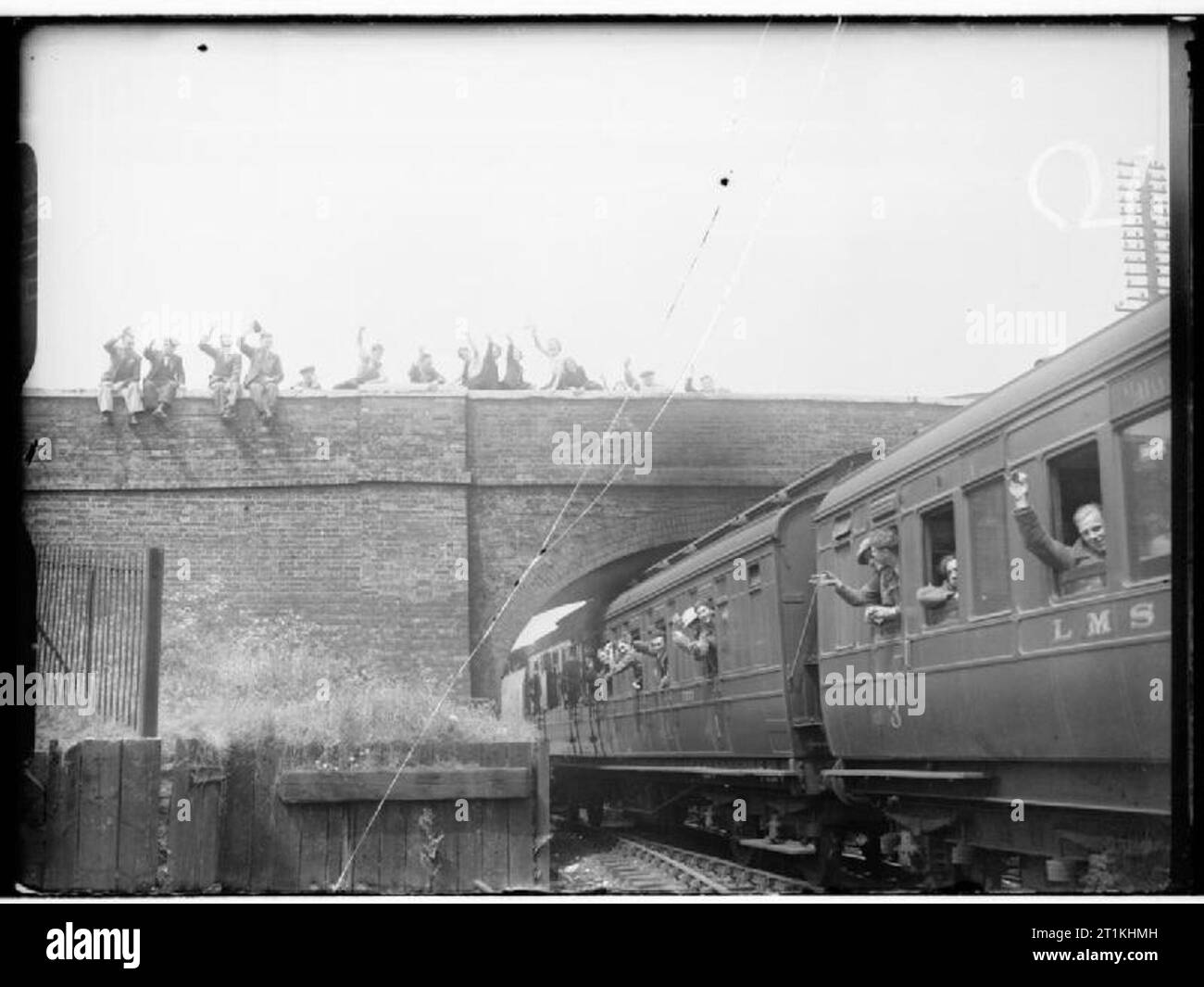 Dunkirk 26-29 May 1940 A train carrying soldiers evacuated from Dunkirk ...