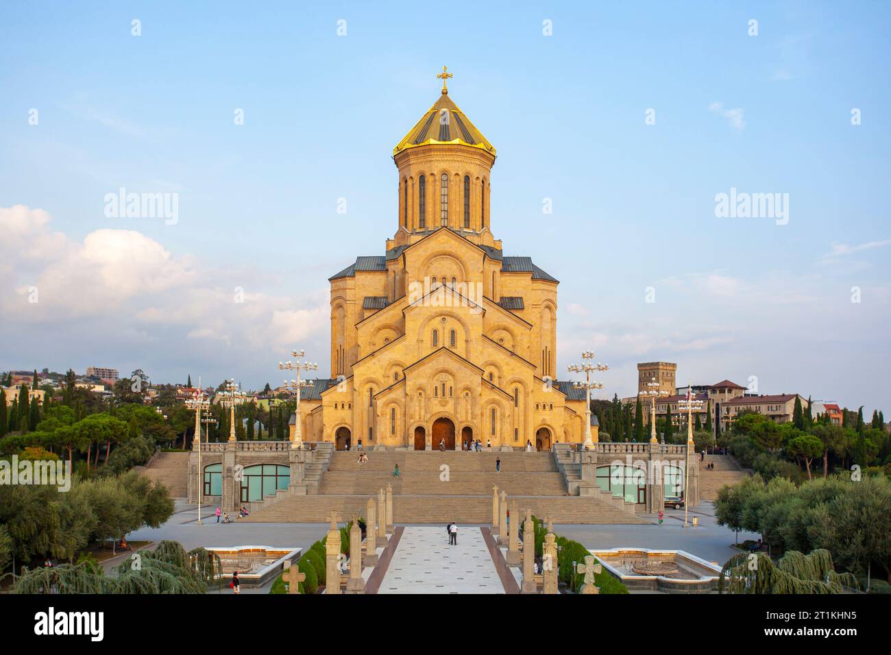 Tsminda Sameba, Holy Trinity Cathedral in Tbilisi Stock Photo - Alamy