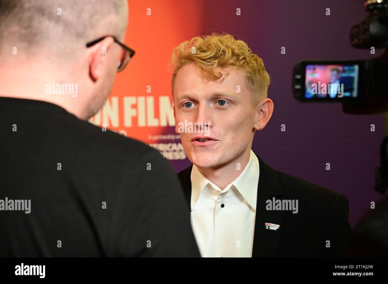 BFI Southbank, NFT1, London, UK. 14th Oct, 2023. George Jaques attends ...