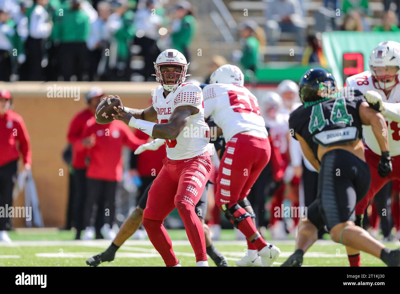 October 14, 2023:.Temple Owls quarterback Quincy Patterson (16) with a ...