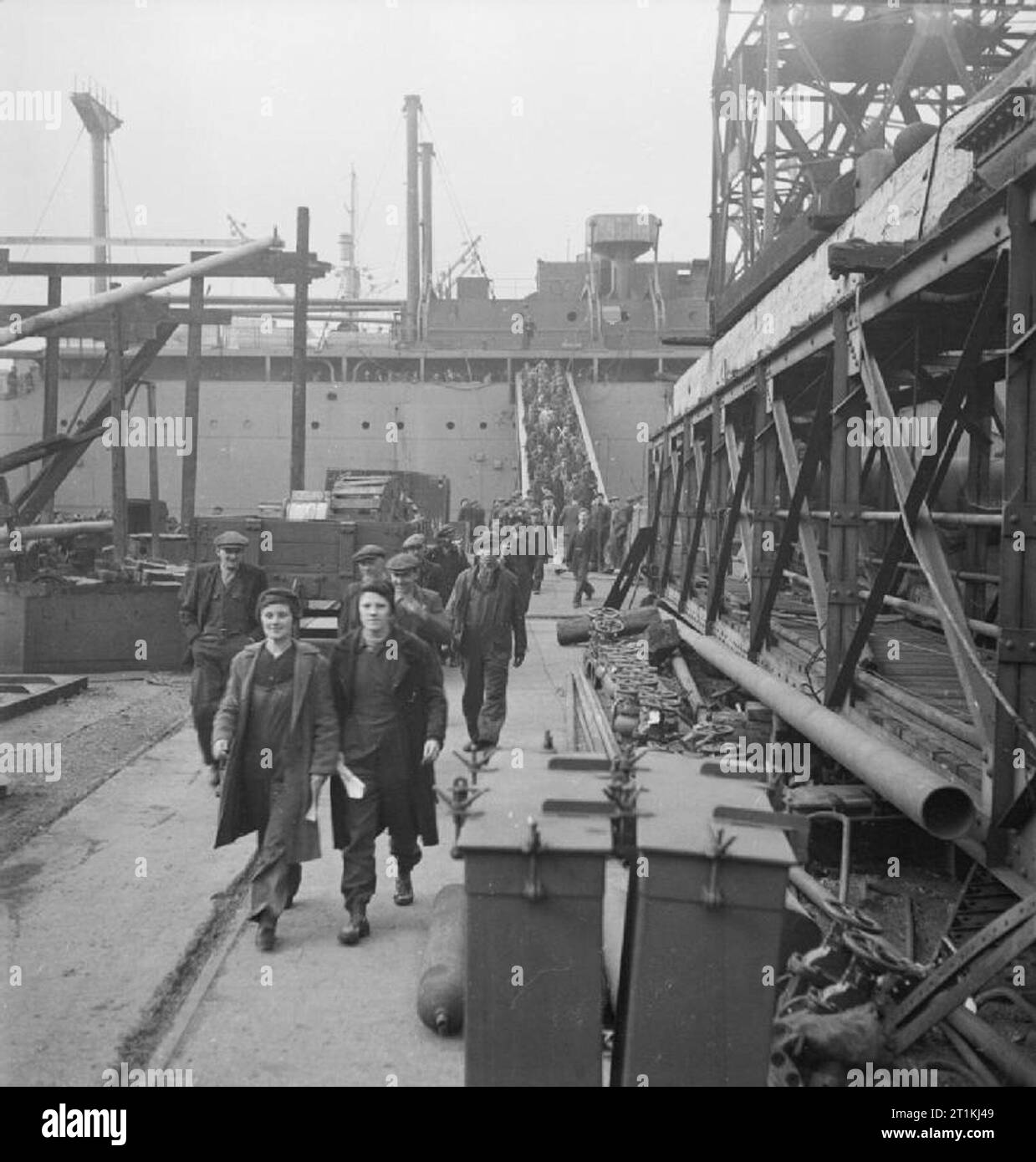 Cecil Beaton Photographs- Tyneside Shipyards, England, 1943 Stock Photo ...