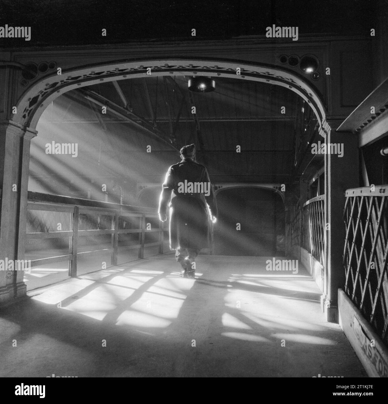 Chester Railway Station, England, C 1944 A striking photograph showing ...