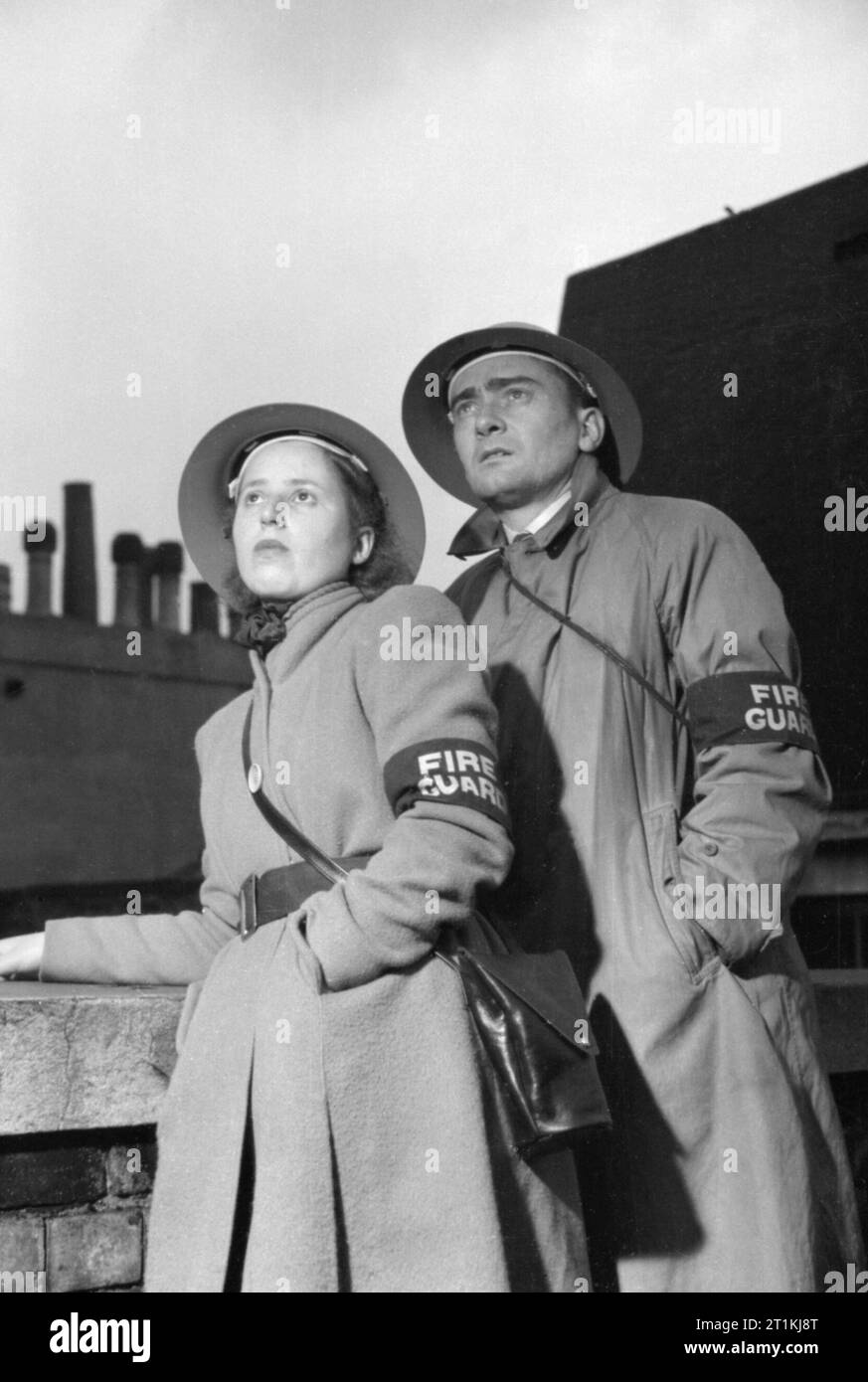 Civil Defence on the British Home Front, England, 1941 A striking ...