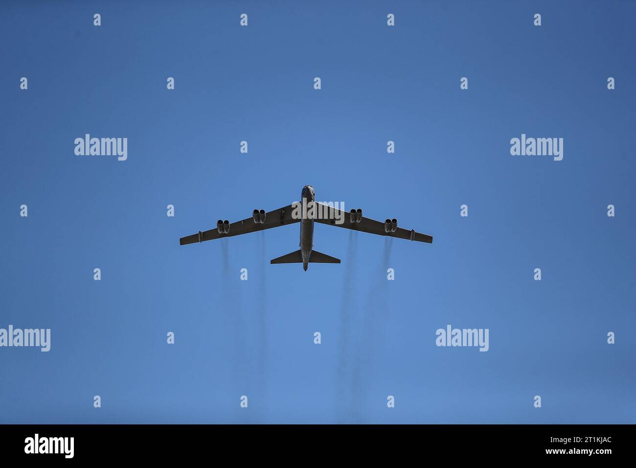 October 14, 2023:.B52 Bomber with a fly-over of the stadium before the ...