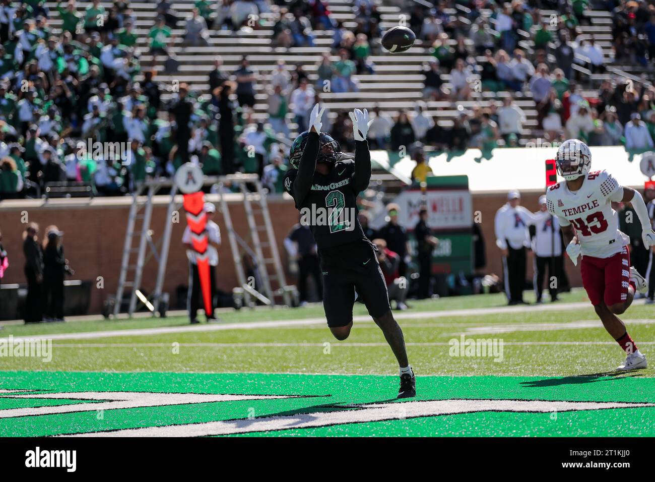 October 14, 2023:.North Texas Mean Green wide receiver Roderic Burns (2 ...