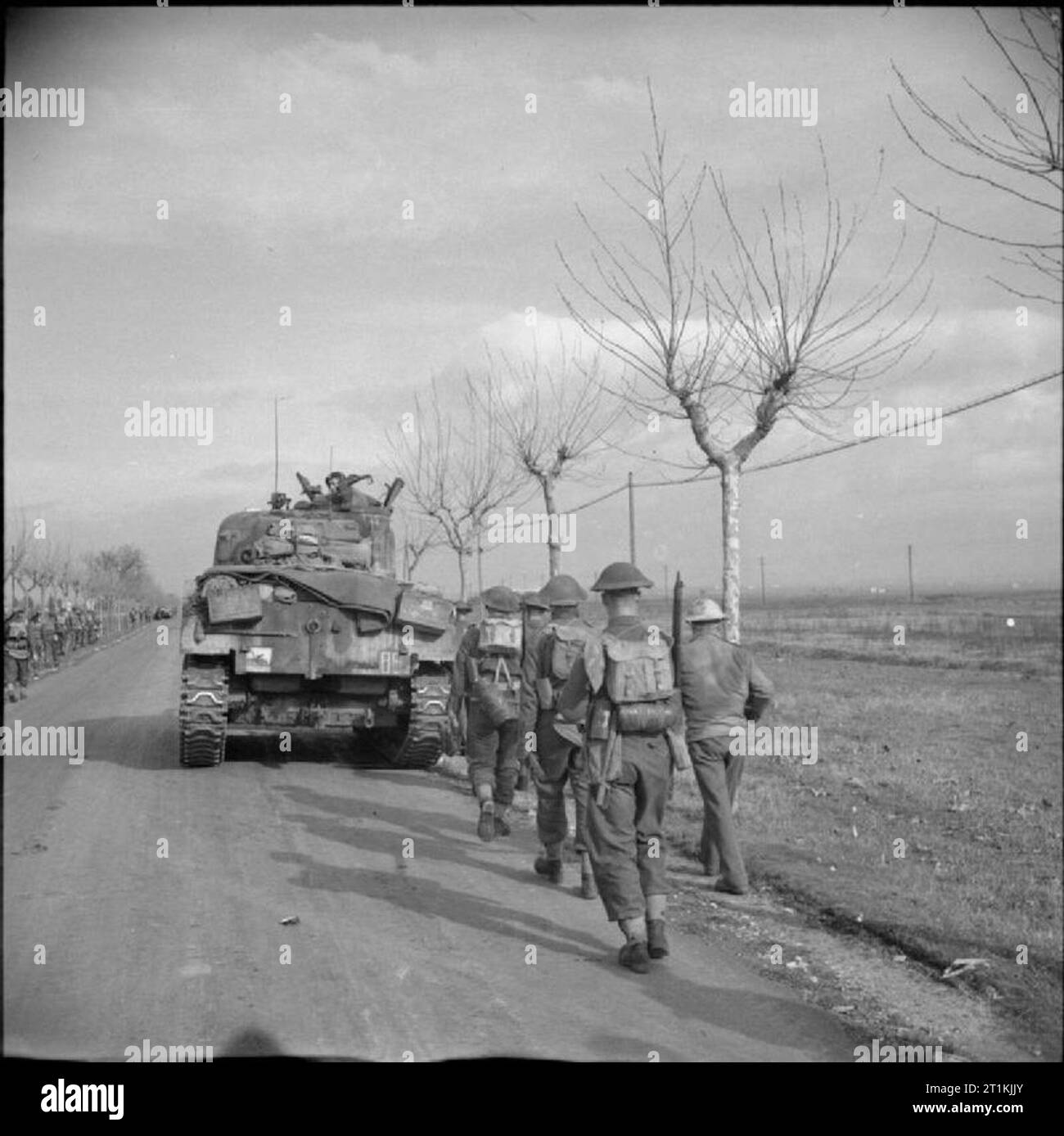 The British Army in Italy 1944 A Sherman tank of 46th Royal Tank ...