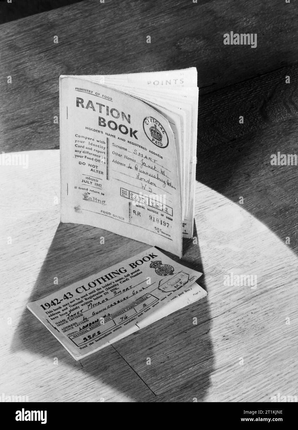 Ww2 ration book british hi-res stock photography and images - Alamy