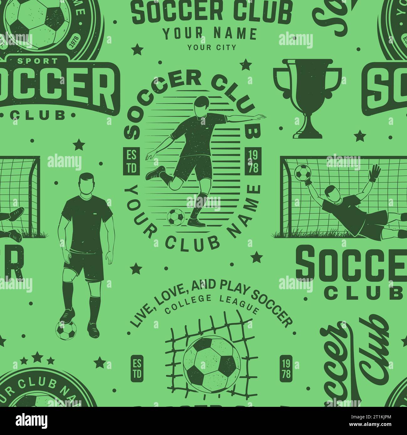 Goalkeeper soccer vintage Stock Vector Images - Alamy