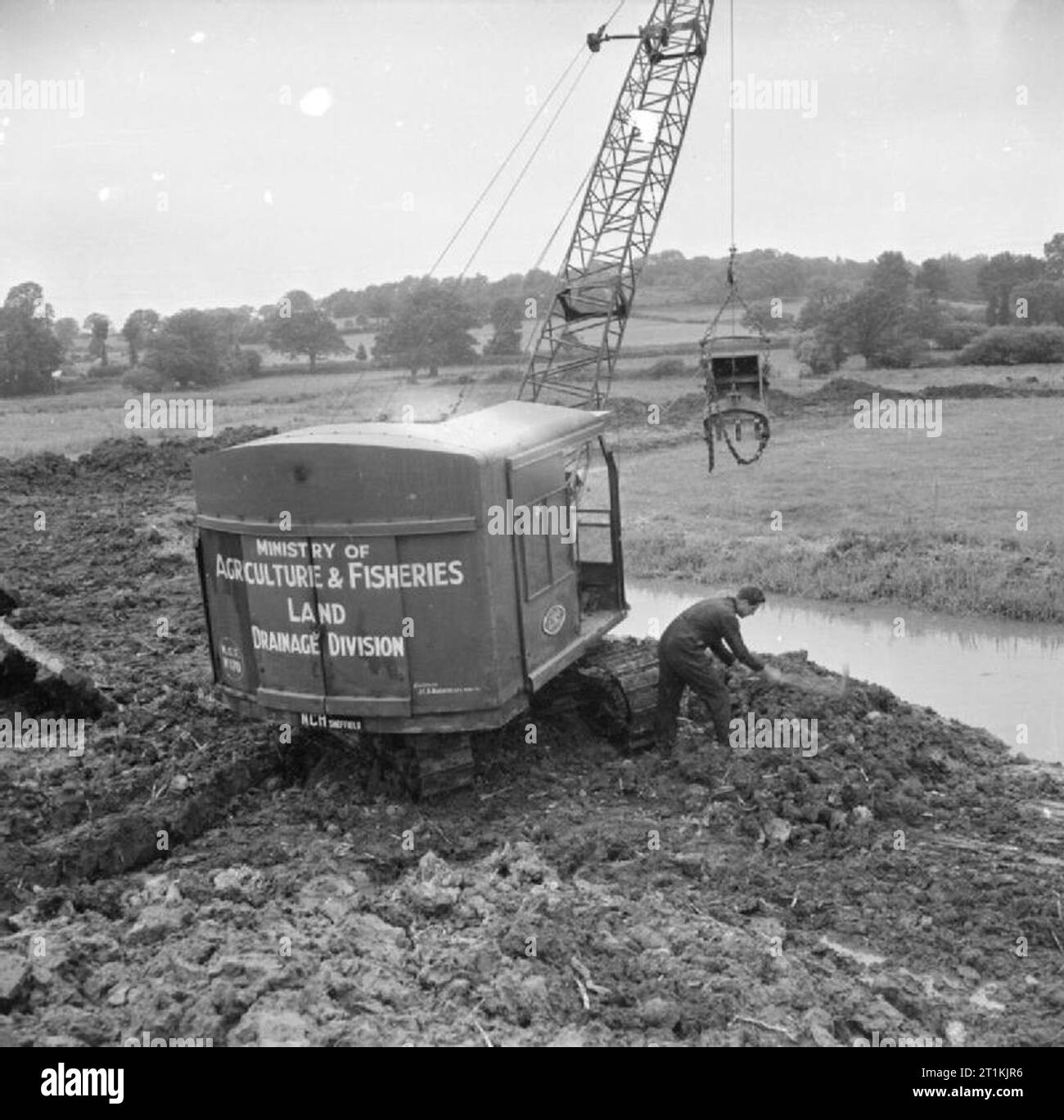 Drainage of Land- Preparations For Agriculture, Clyst Marshes, Devon ...