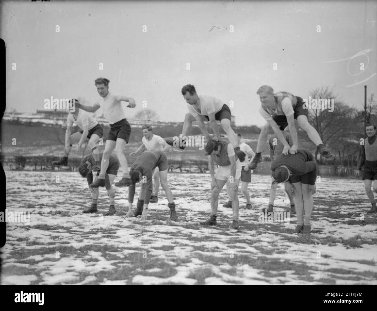 Dutch Troops Train in England, 1941 Physical Training Dutch-style ...