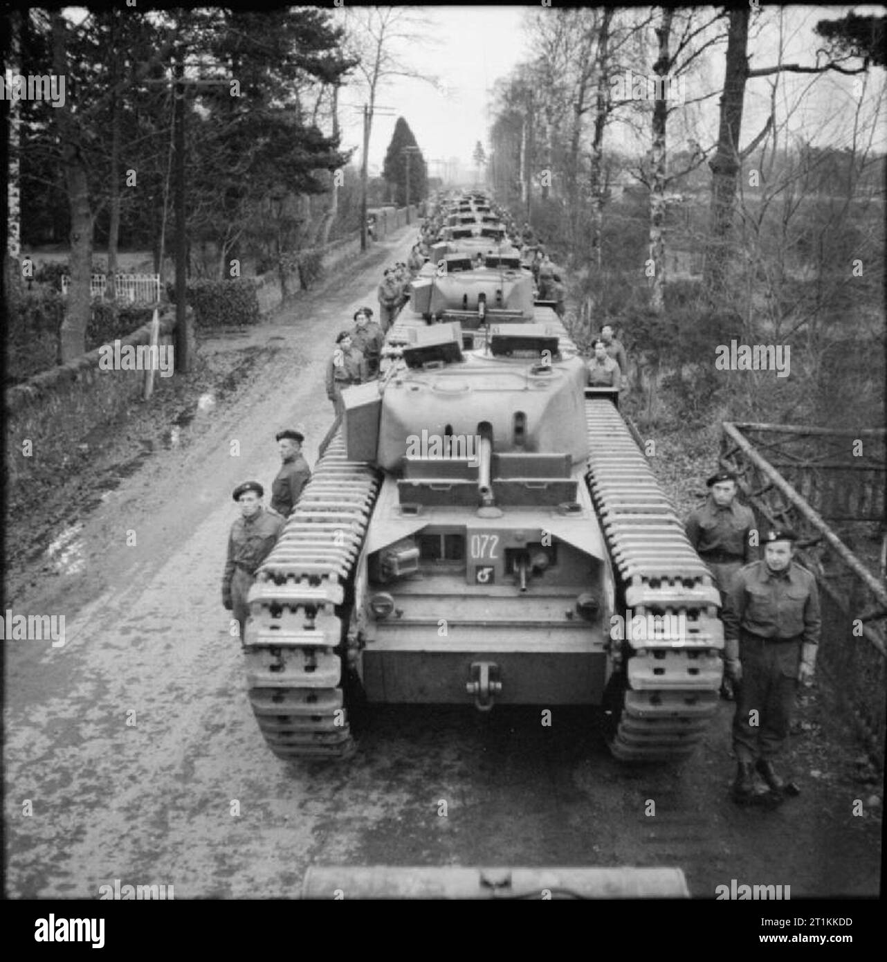Allied Forces in the United Kingdom 1939-45 Line-up of Churchill Mk II ...