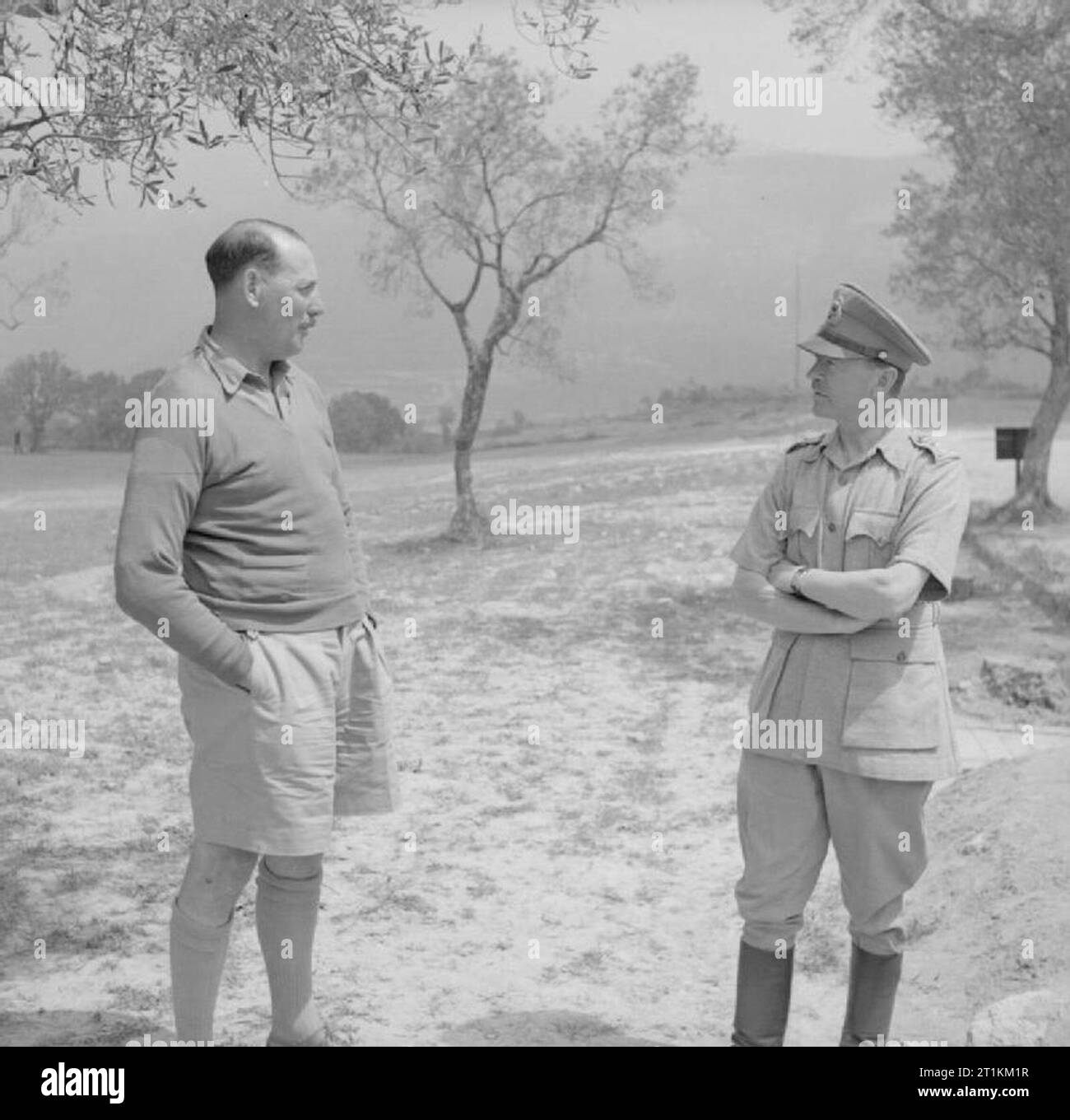 The British Army in Italy 1944 General Leese, commanding 8th Army, and ...