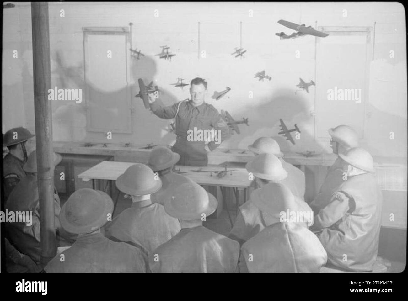 Home Guard Man Anti Aircraft Gun- Civil Defence in Britain, 1943 Men of ...