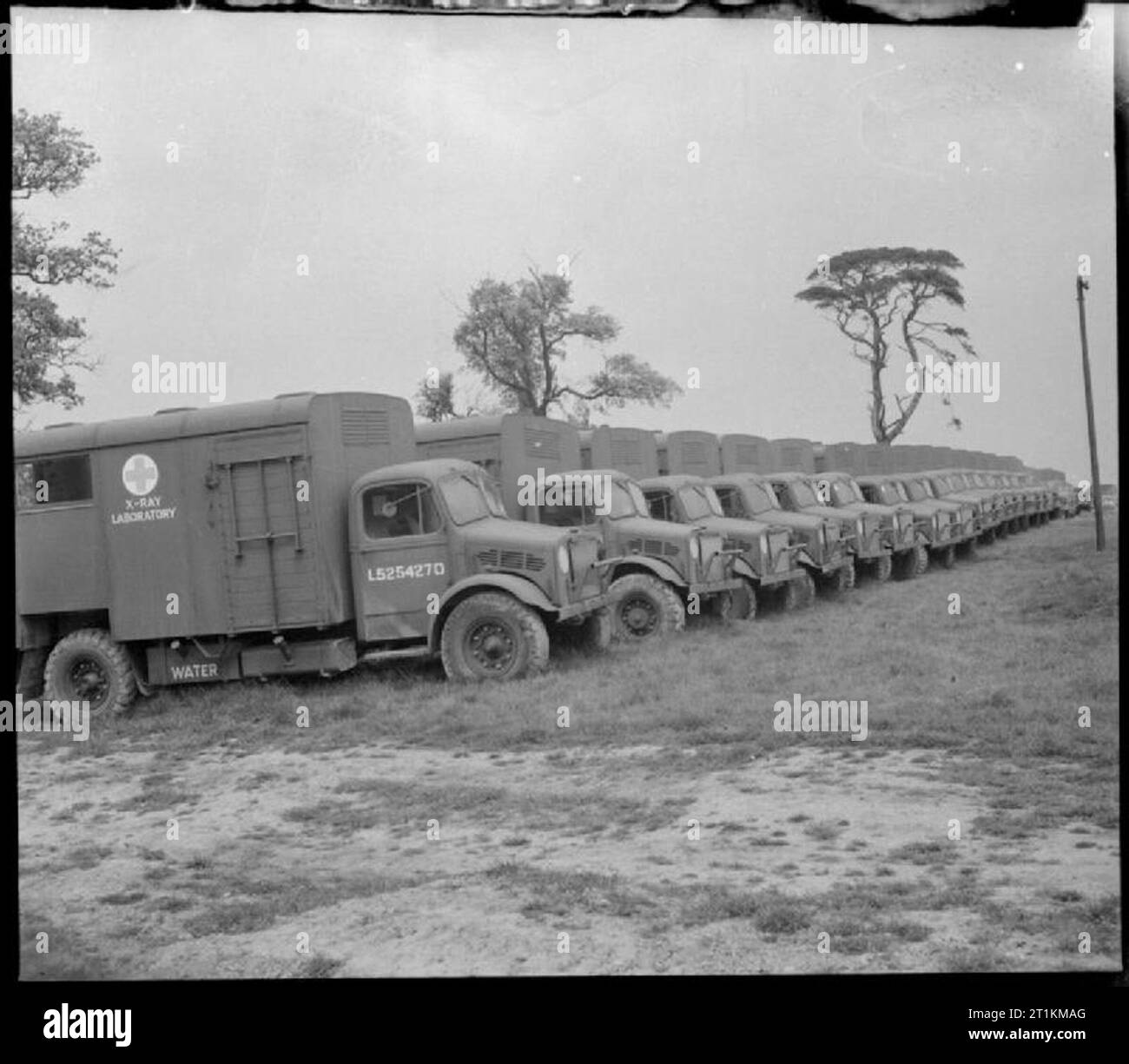 Invasion Build-up- Preparations For the D-day Landings, UK, 1944 A row ...