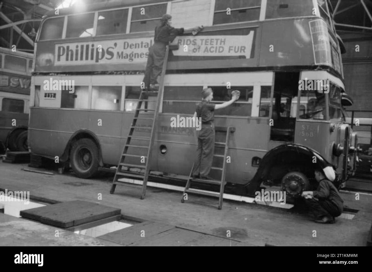 London Buses in Wartime, England, 1941 Alice Baldwin, Florence Dunbar ...