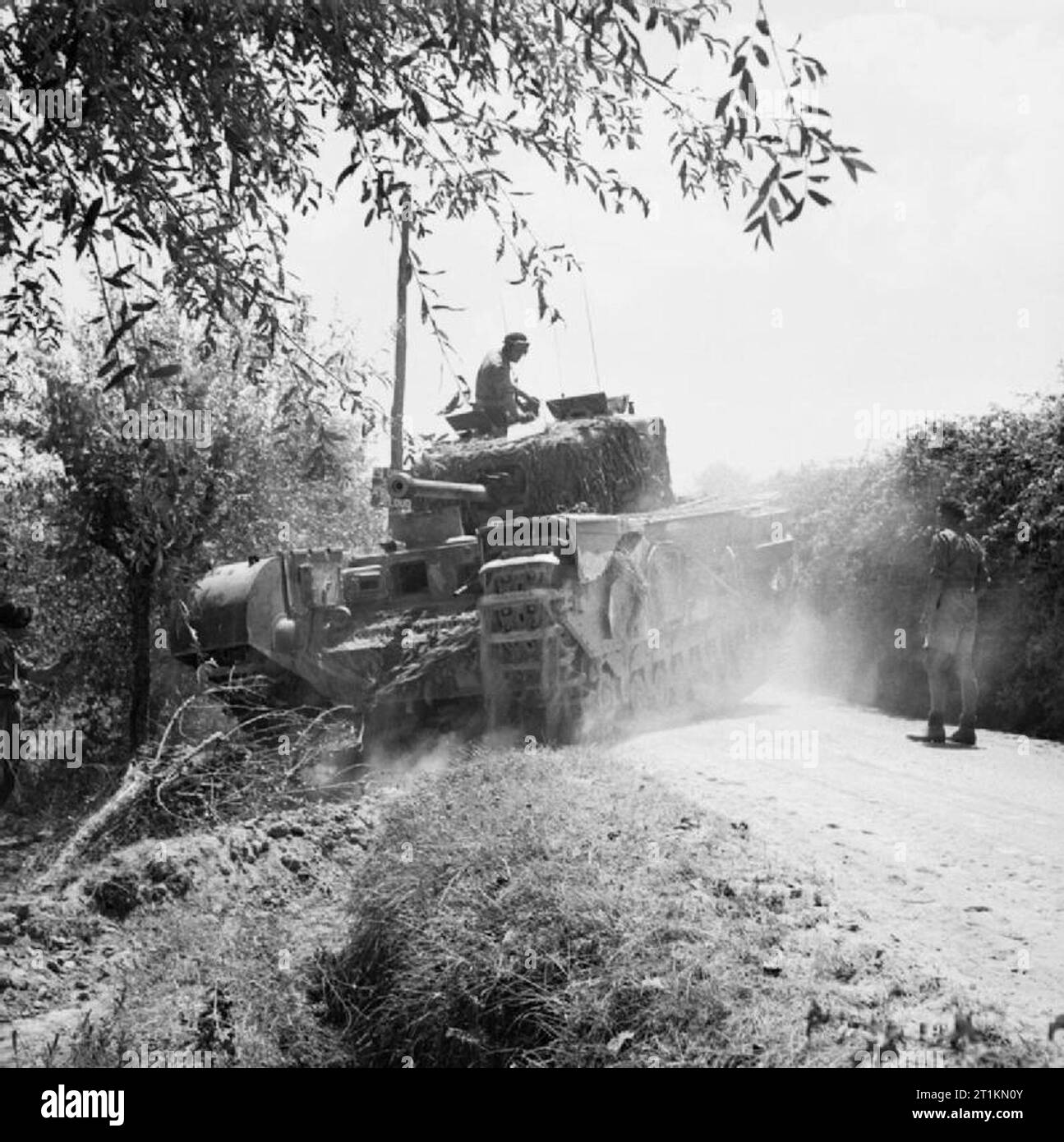 The British Army in Italy 1944 Churchill tank of the North Irish Horse ...