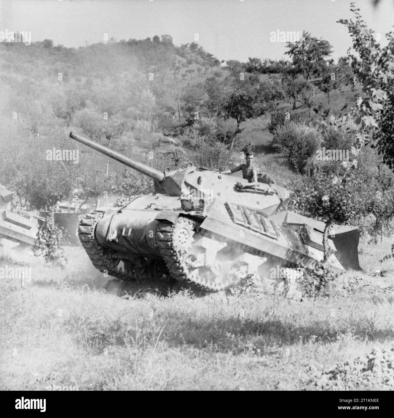 The British Army in Italy 1944 M10 tank destroyers of 'A' Troop, 111st ...