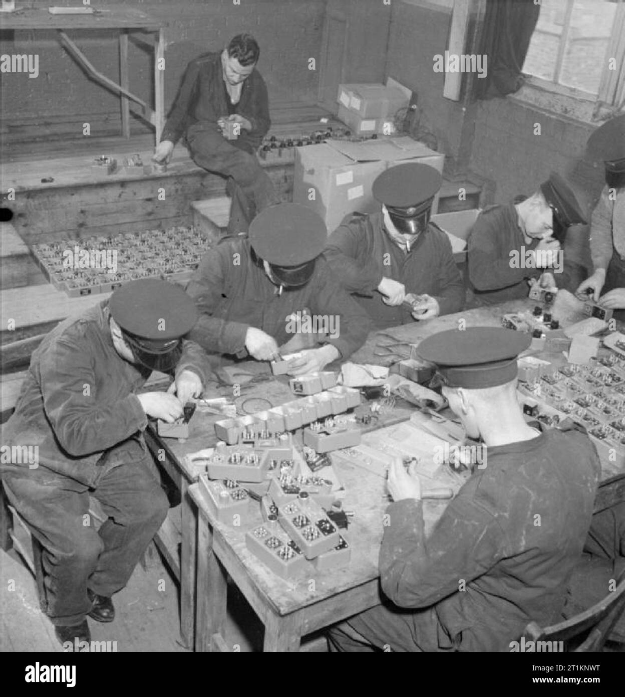 National Fire Service on War Production- War work in a Fire Station ...