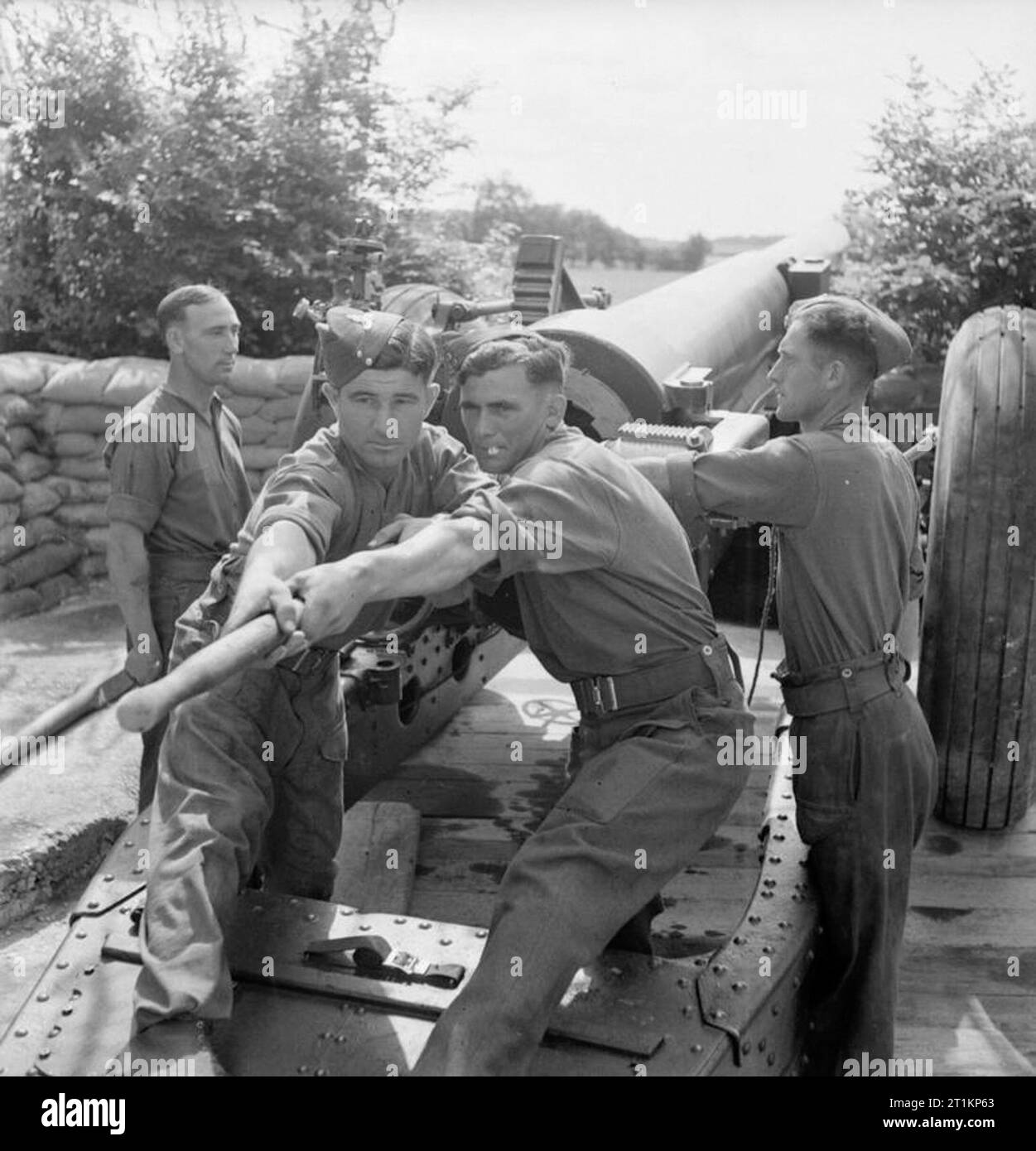 Newfoundland Troops in England- Artillery Training, 1942 Ramming the ...