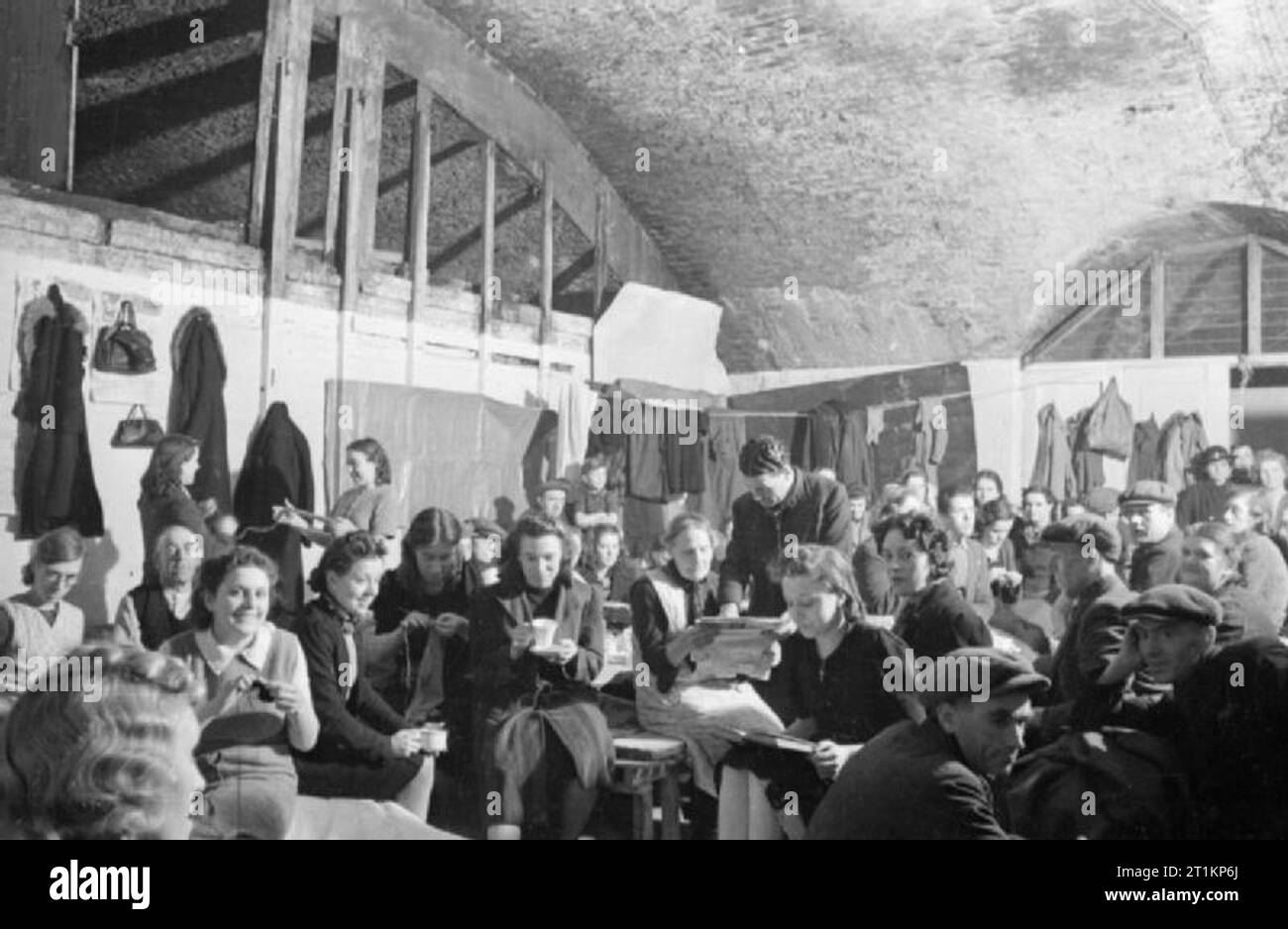 Air Raid Shelter Under the Railway Arches, South East London, England ...