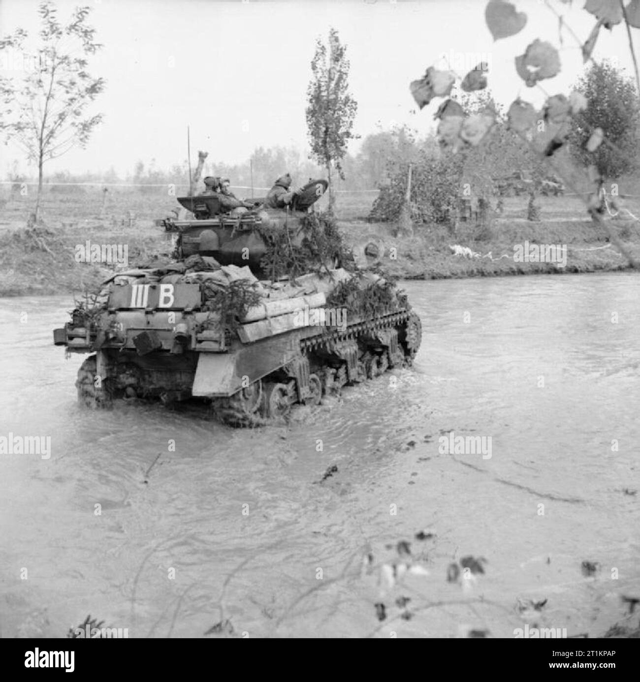 The British Army in Italy 1944 A Sherman tank of 2nd Armoured Brigade ...