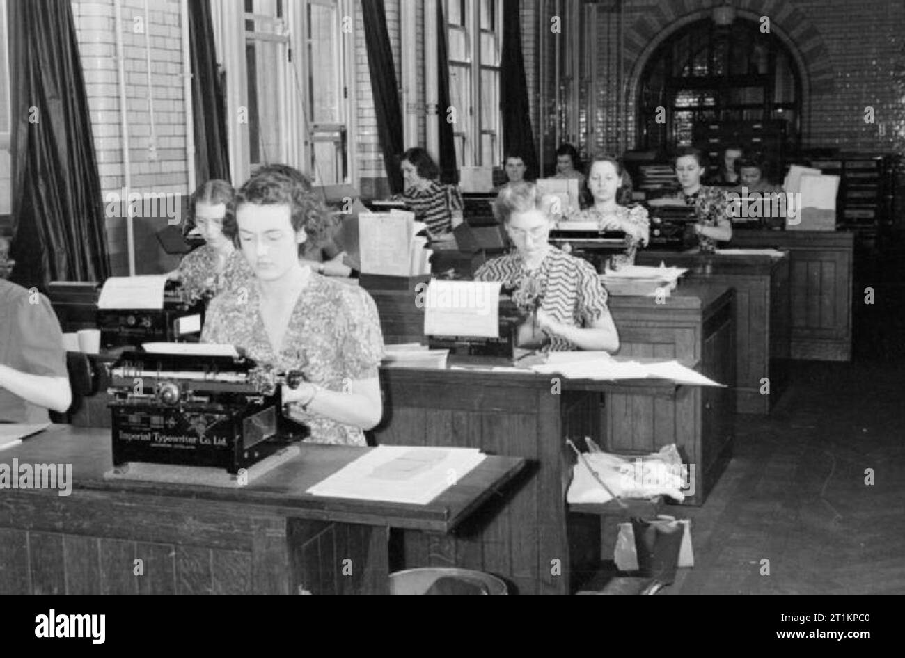 People at work in Wartime, Britain, 1940 A view of women at work in a ...