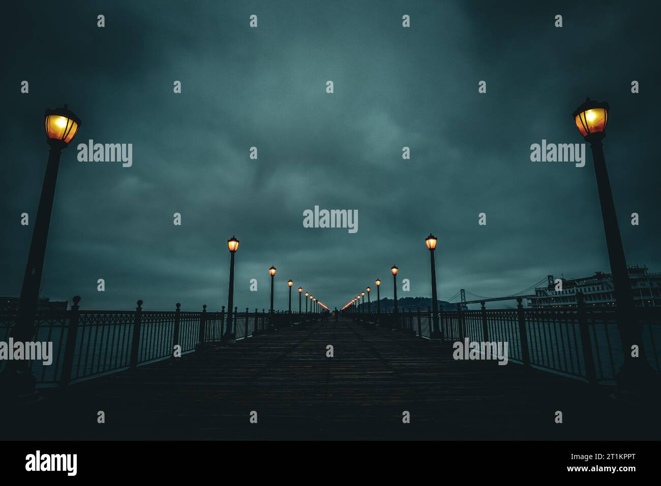 The Pier 7 in a Dark Mood - San Francisco, California Stock Photo - Alamy