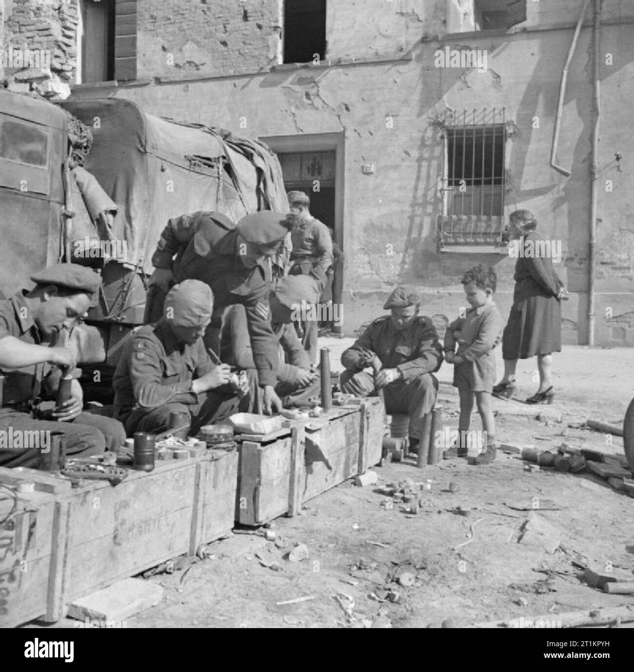 The British Army in Italy 1945 Royal Engineers constructing special ...