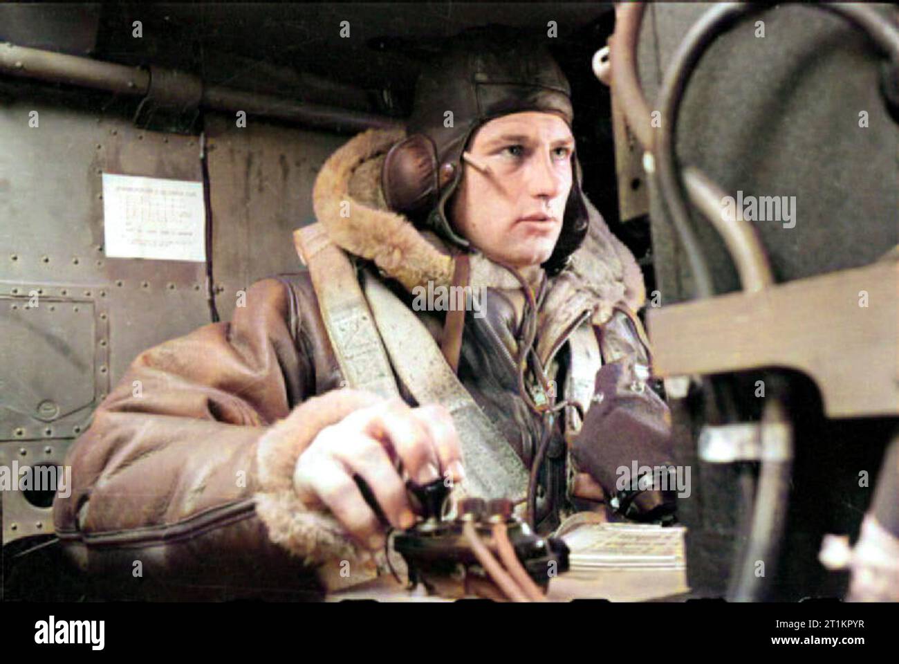 Royal Air Force Bomber Command 1939-1941. The wireless operator of a ...